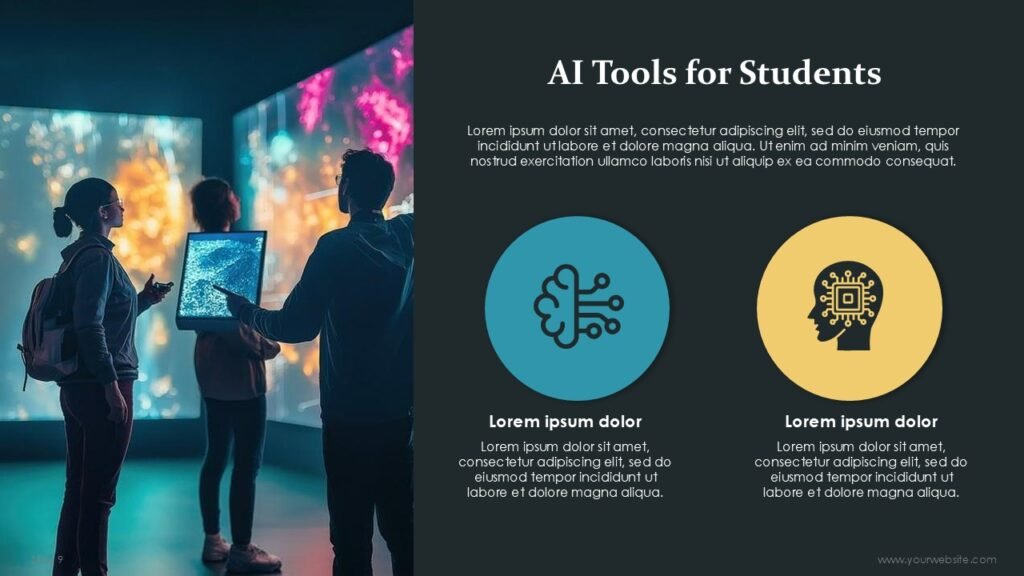 Free AI for Students PowerPoint Template