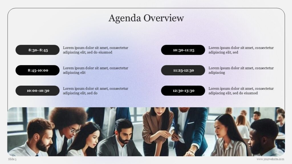 Free Business Management Meeting PowerPoint Presentation Template
