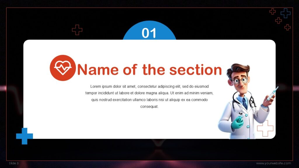 Free Cardiology Human Heart PowerPoint Template