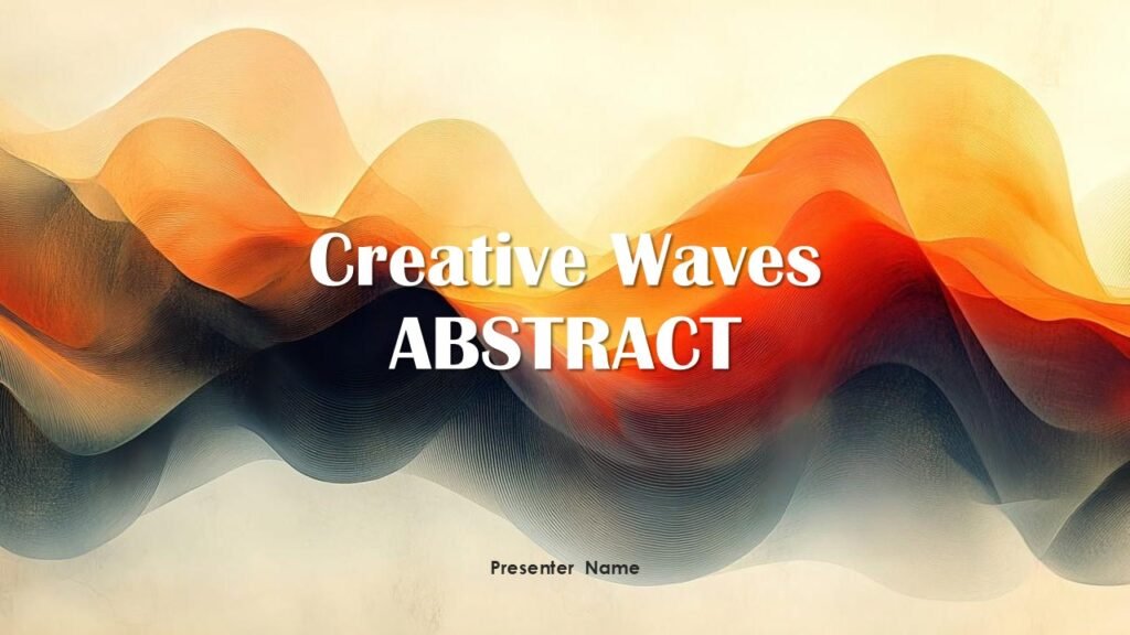 Free Creative Waves Abstract Presentation Templates