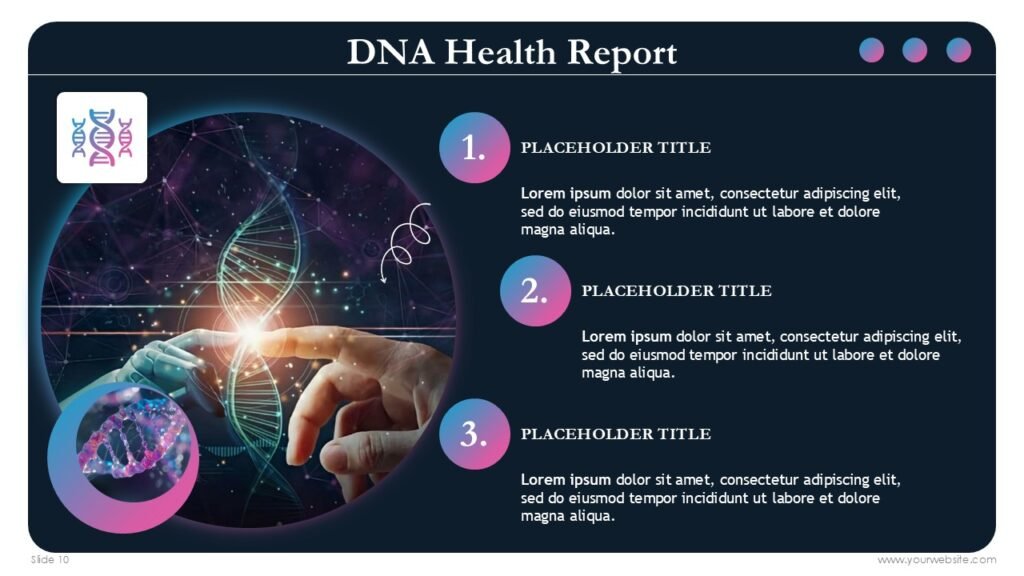 Free DNA Health Report PowerPoint Presentation Template