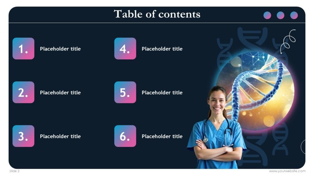 Free DNA Health Report PowerPoint Presentation Template