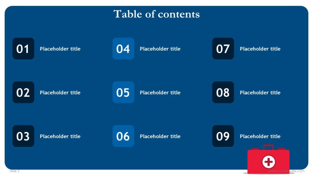 Free First Aid Kit PowerPoint Presentation Template
