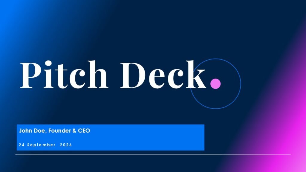 Free Gradient Startup Pitch Deck PowerPoint Presentation