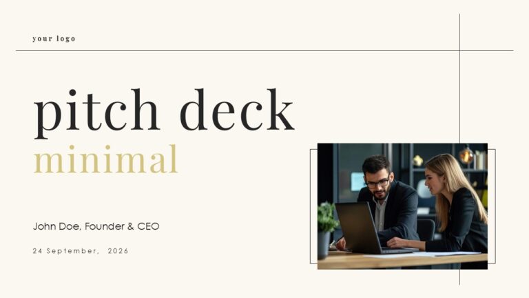 Free Startup Minimal Pitch Deck PowerPoint Presentation