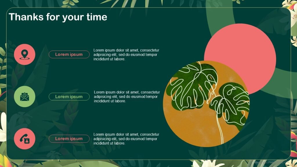Free Tropical Abstract Presentation Templates