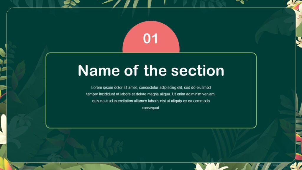 Free Tropical Abstract Presentation Templates