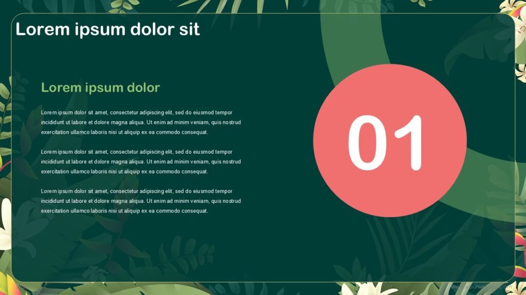 Free Tropical Abstract Presentation Templates