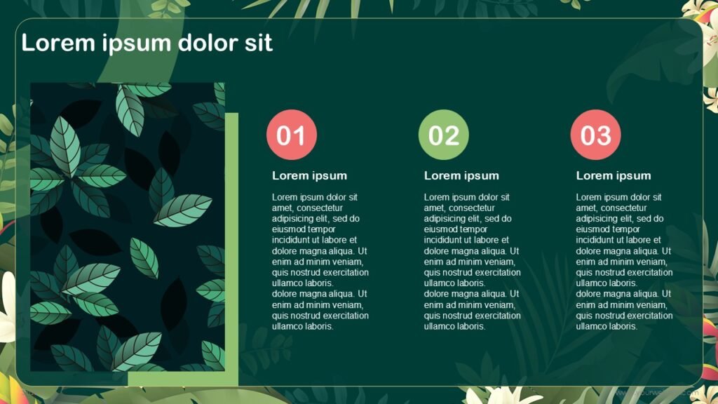 Free Tropical Abstract Presentation Templates