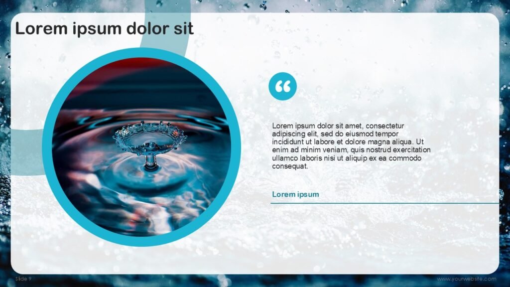 Free World Water Day Presentation Templates