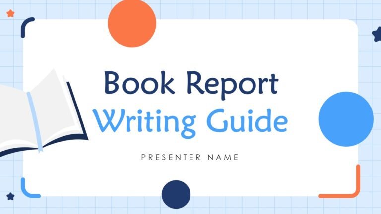 Free Book Report Writing Guide PowerPoint Presentation Template