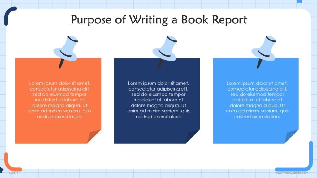 Free Book Report Writing Guide PowerPoint Presentation Template