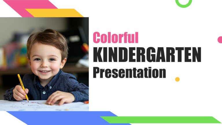 Free Colorful Kindergarten PowerPoint Presentation Templates