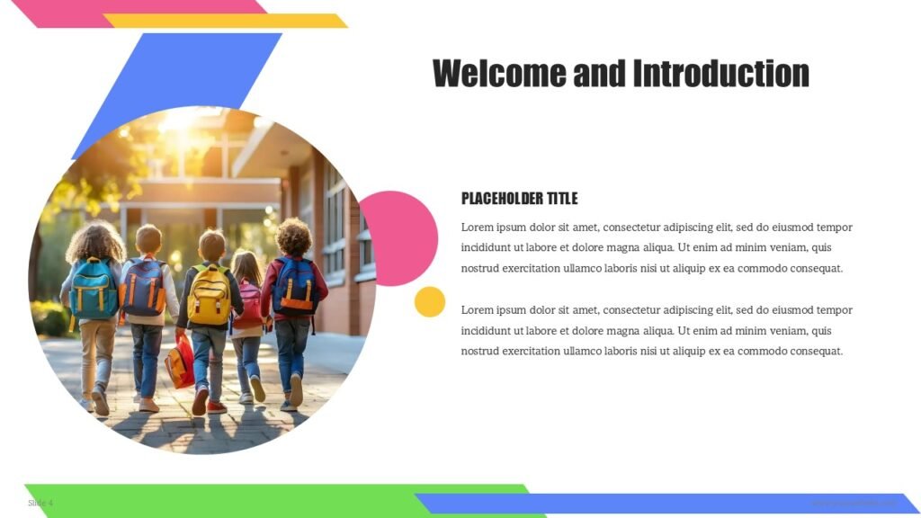 Free Colorful Kindergarten PowerPoint Presentation Templates
