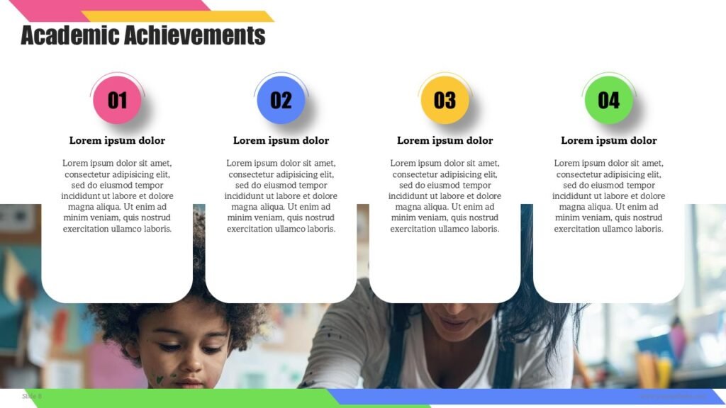 Free Colorful Kindergarten PowerPoint Presentation Templates