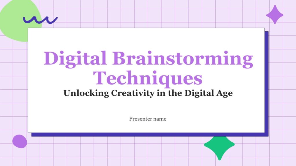 Free Digital Brainstorming Techniques Presentation Templates
