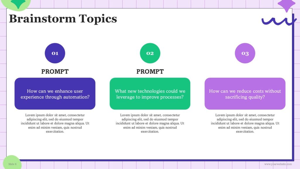 Free Digital Brainstorming Techniques Presentation Templates
