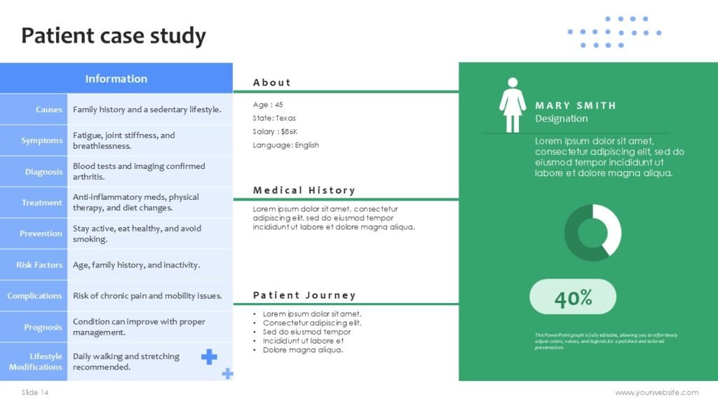 Free Wellness and Health Goals PowerPoint Template