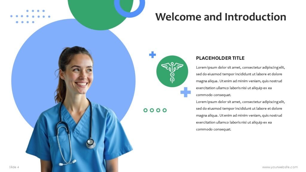 Free Wellness and Health Goals PowerPoint Template