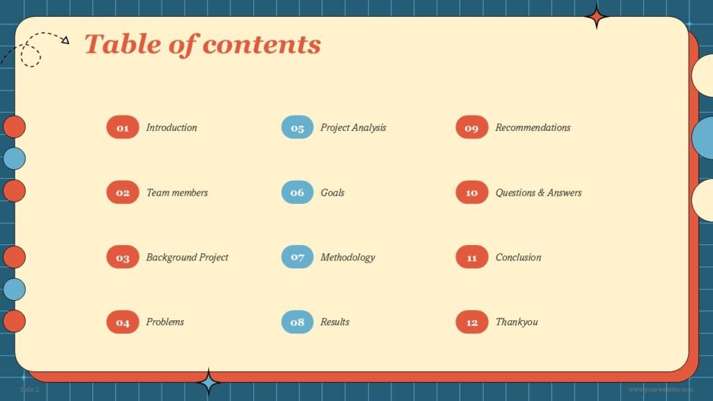 Free Group Project PowerPoint Template for Students
