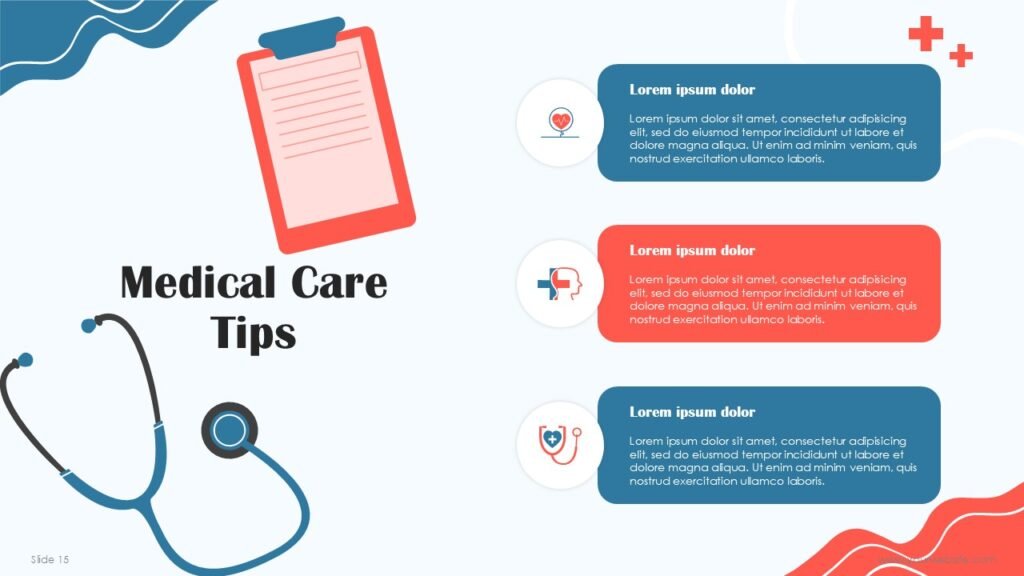 Free Medical Checkup & Stethoscope PowerPoint Presentation