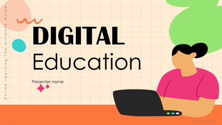 Free Online Learning & Digital Education Presentation | Learn Anytime