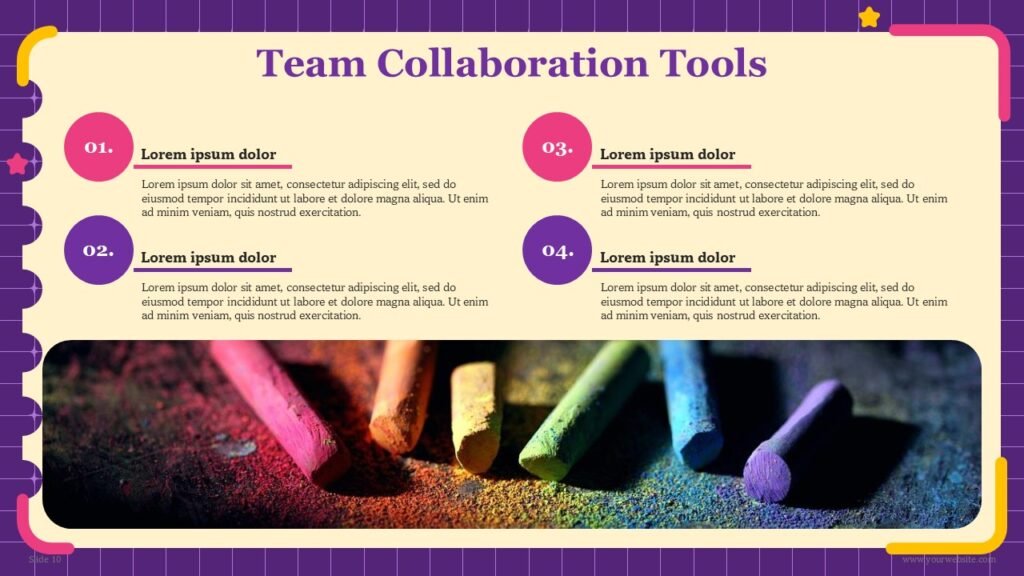 Free Teamwork Project PowerPoint Template for Collaboration