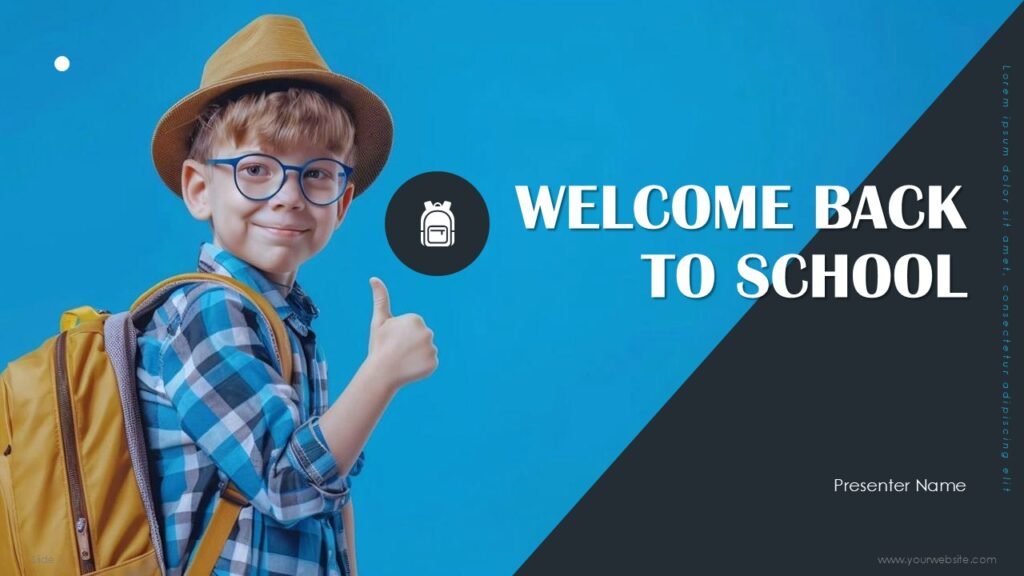 Free Welcome Back to School PowerPoint Presentation Template