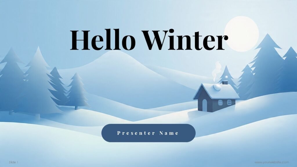 Hello Winter Free Google Slides Themes & PPT Template